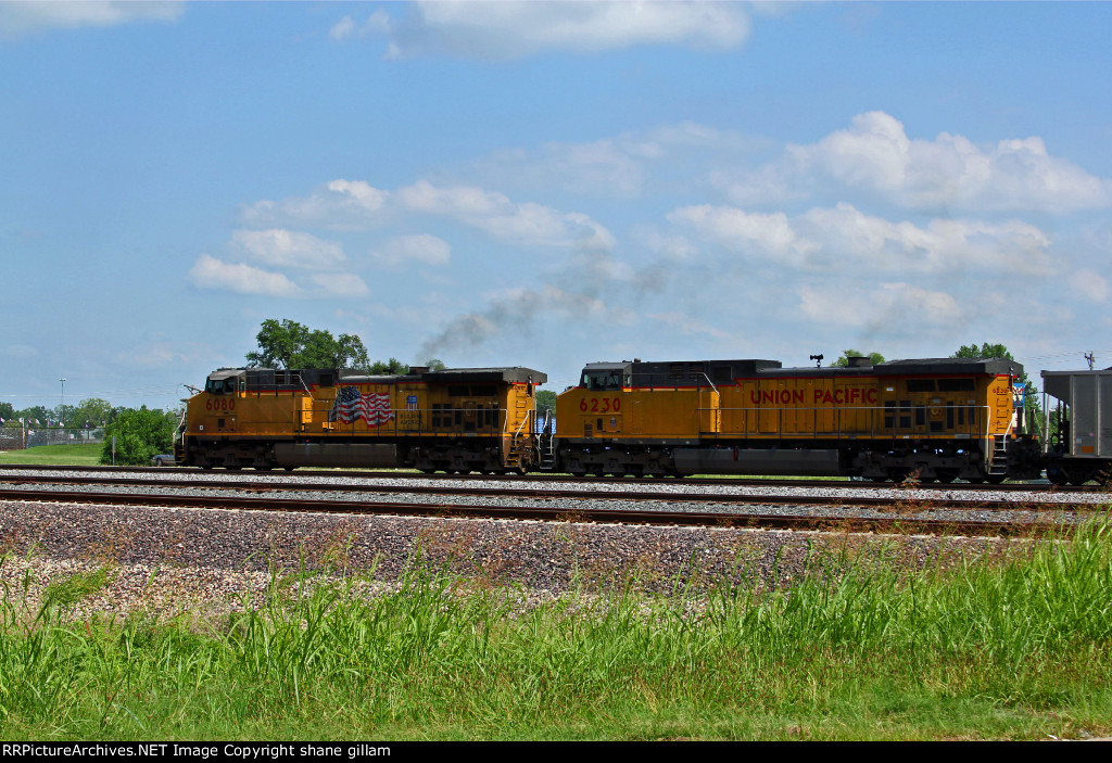 UP 6080 Rolls coal Nb!